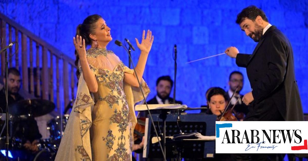 La chanteuse d’opéra Farrah el-Dibany s’est produite dans la salle de ...