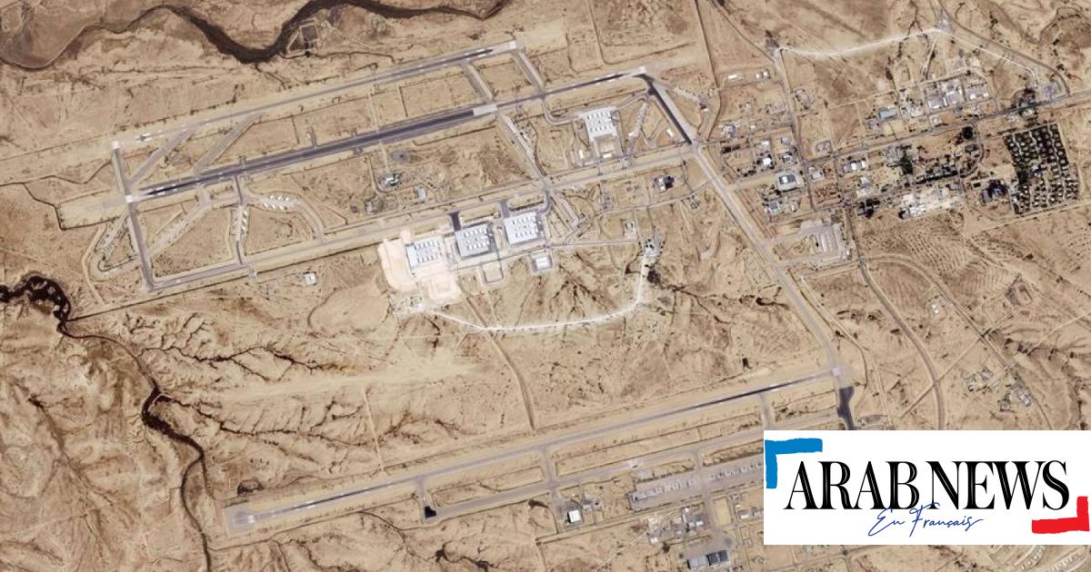 Une image satellite montre les dégâts après l'attaque iranienne sur une base aérienne ...