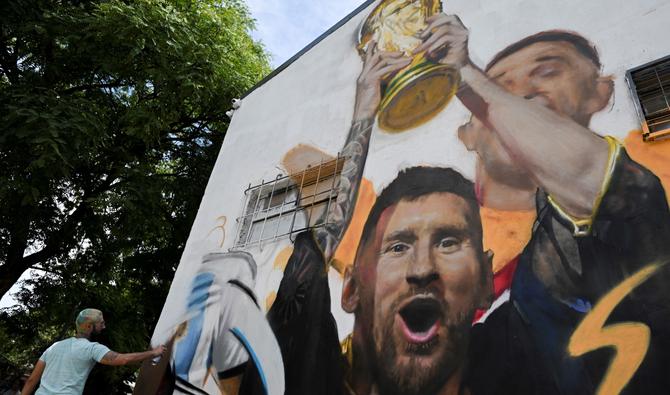 Argentine: À J+4, déjà la première fresque murale de Messi avec la ...