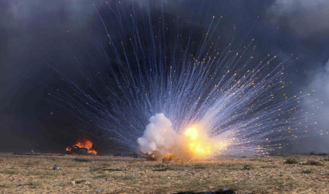 Frappe de l'armée israélienne à Gaza après des violences à la frontière ...